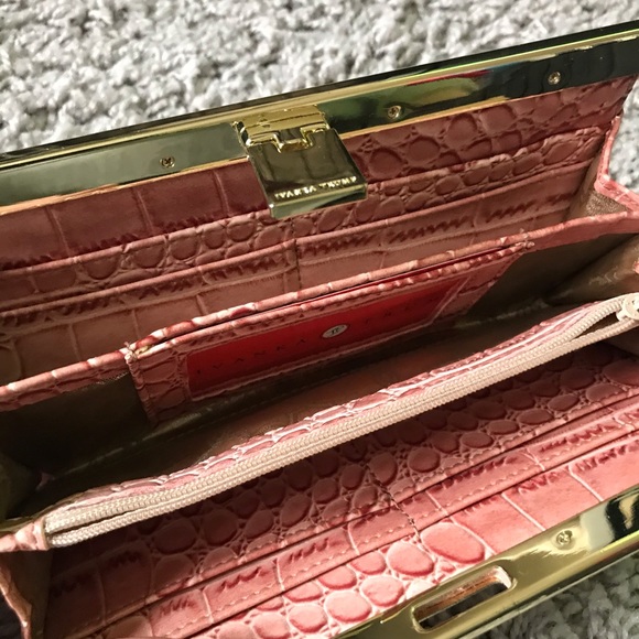 Ivanka Trump | Bags | Blush Pink Crocodile Embossed Clutch Wallet Nwot ...